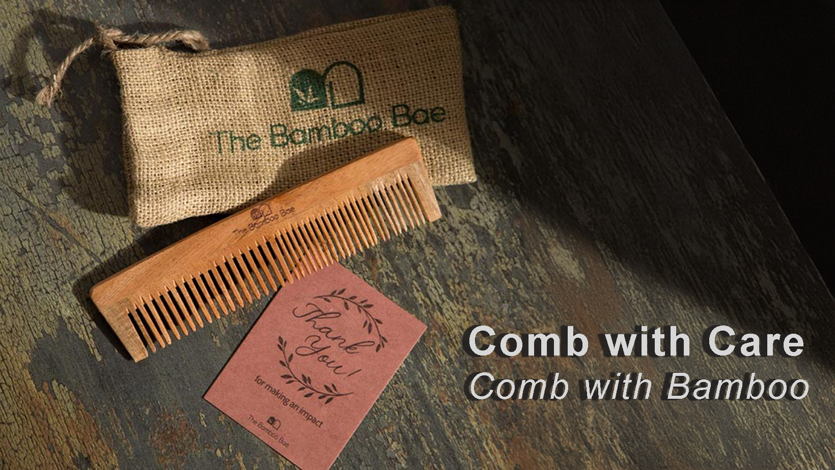 Eco-Friendly Bamboo Comb – THE BAMBOO BAE UAE